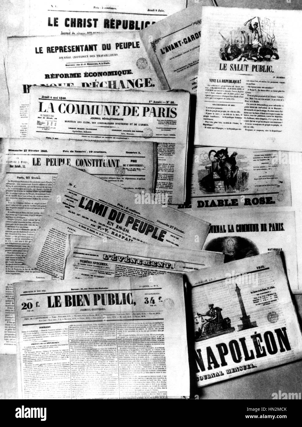 Revolutionary newspapers during the Paris Commune 1871 France - Paris ...