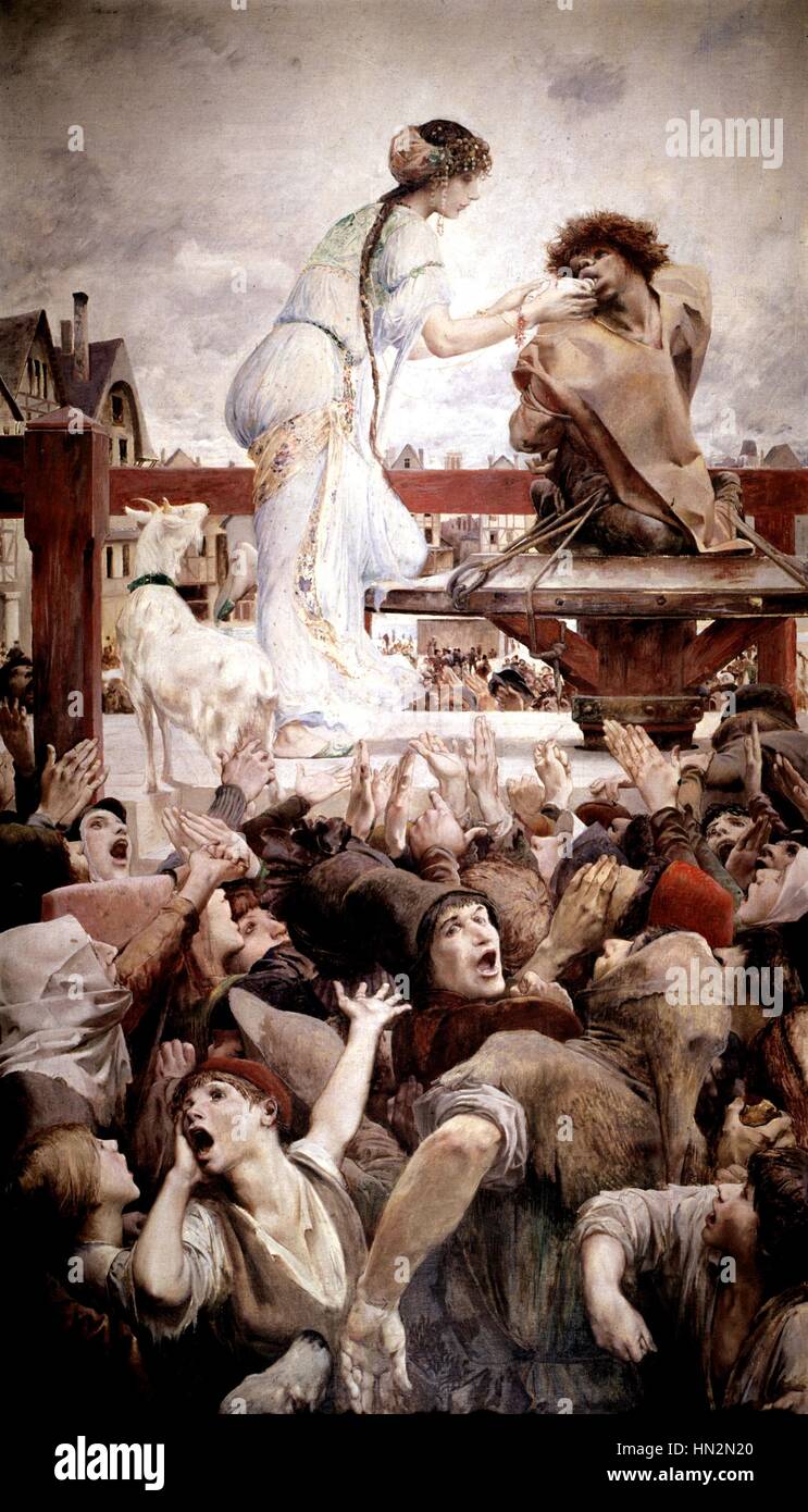 Esmeralda hunchback illustration hi-res stock photography and images ...