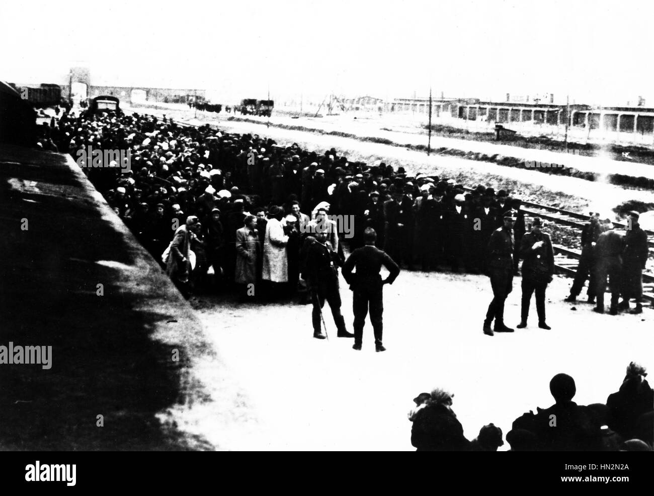 Arriving at auschwitz hi-res stock photography and images - Alamy