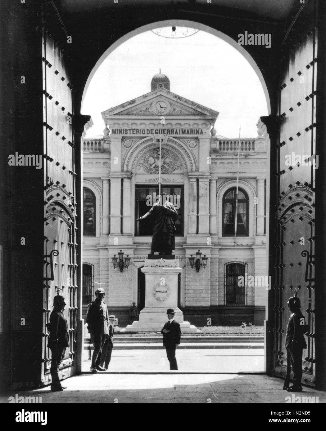 Santiago. The Moneda Palace 1920 Chile Washington. Library of Congress ...