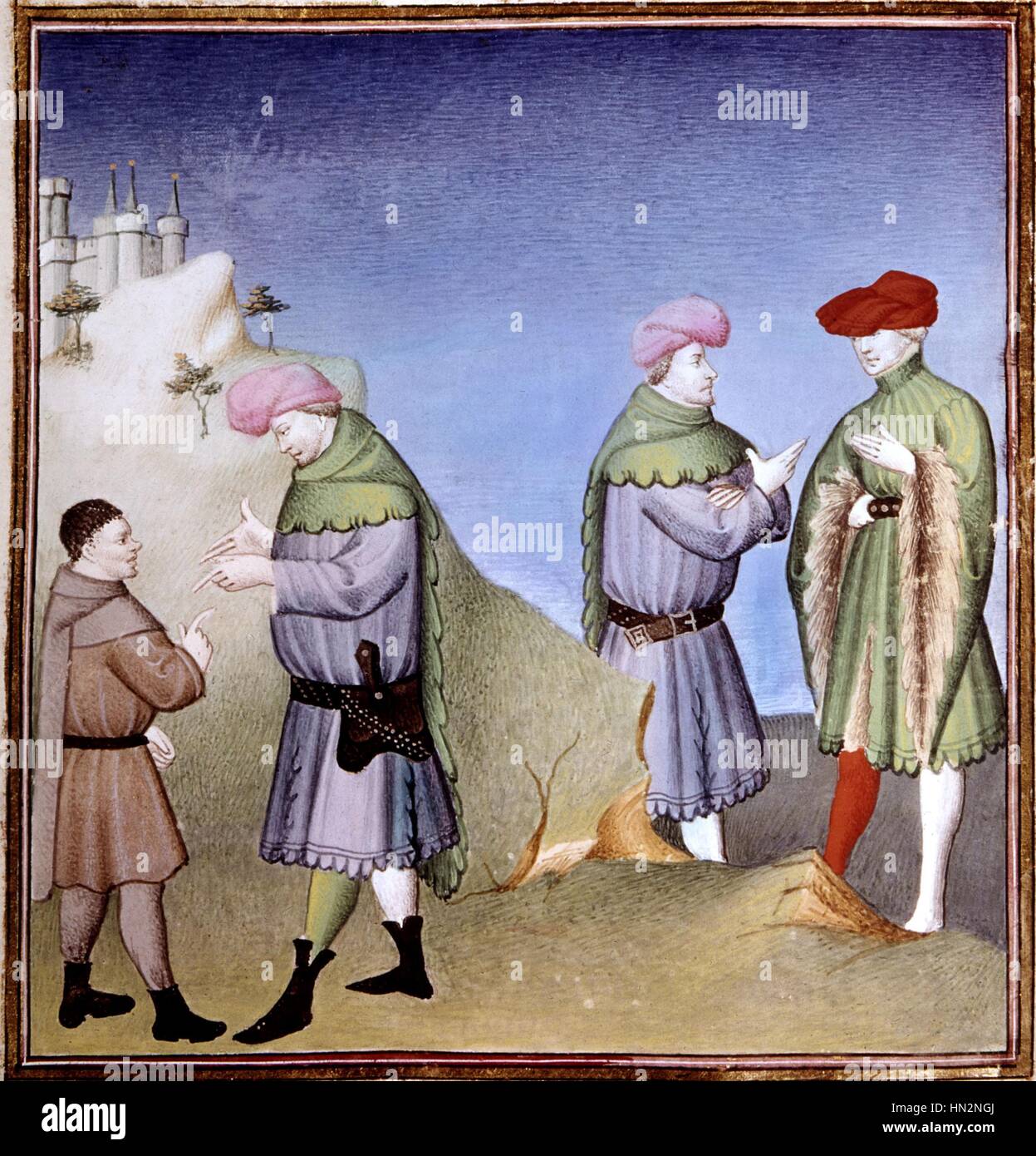 15th century french manuscript hi-res stock photography and images - Alamy