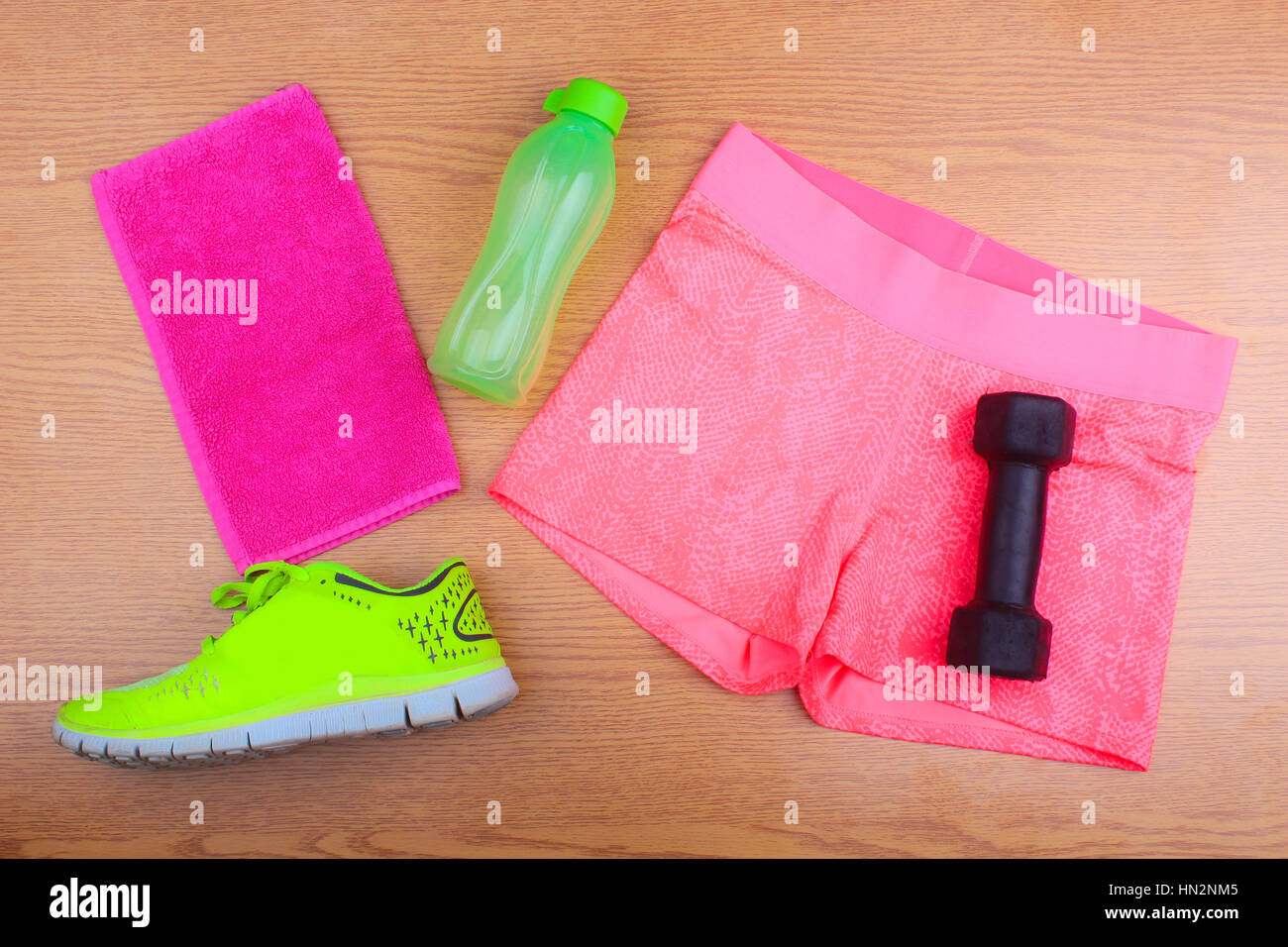 Gym Gear, gym clothes and sports wear kit for working out Stock Photo ...