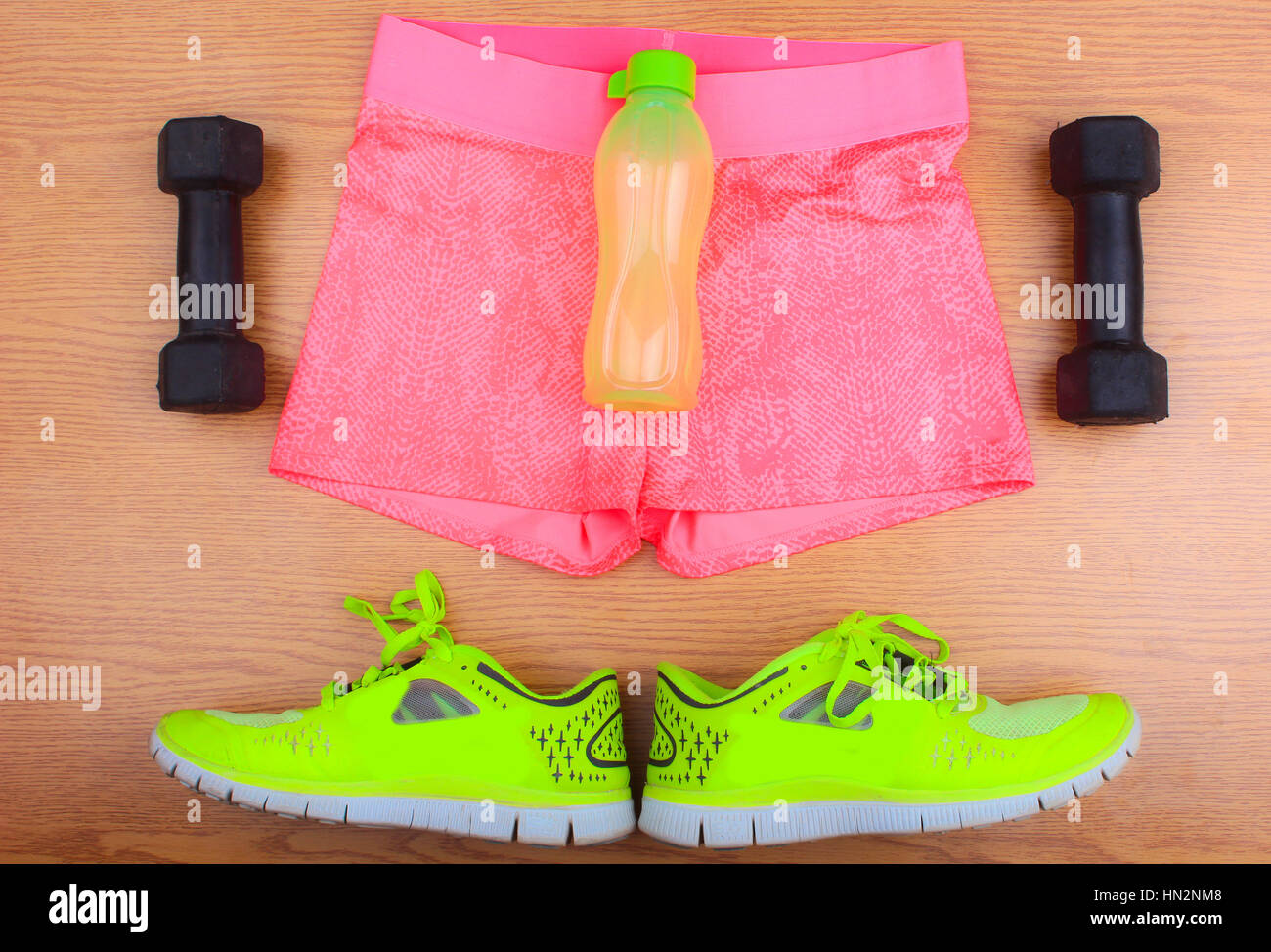 Gym Gear, gym clothes and sports wear kit for working out Stock Photo ...