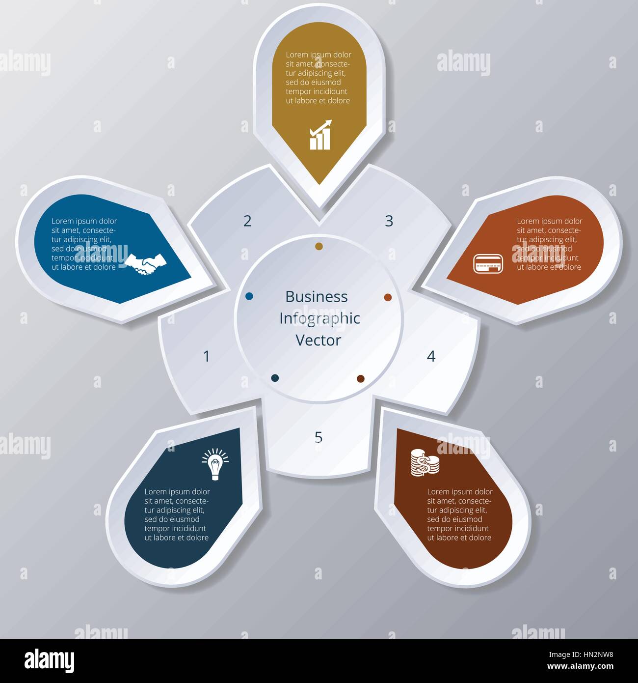 Five part project Stock Vector Images - Alamy