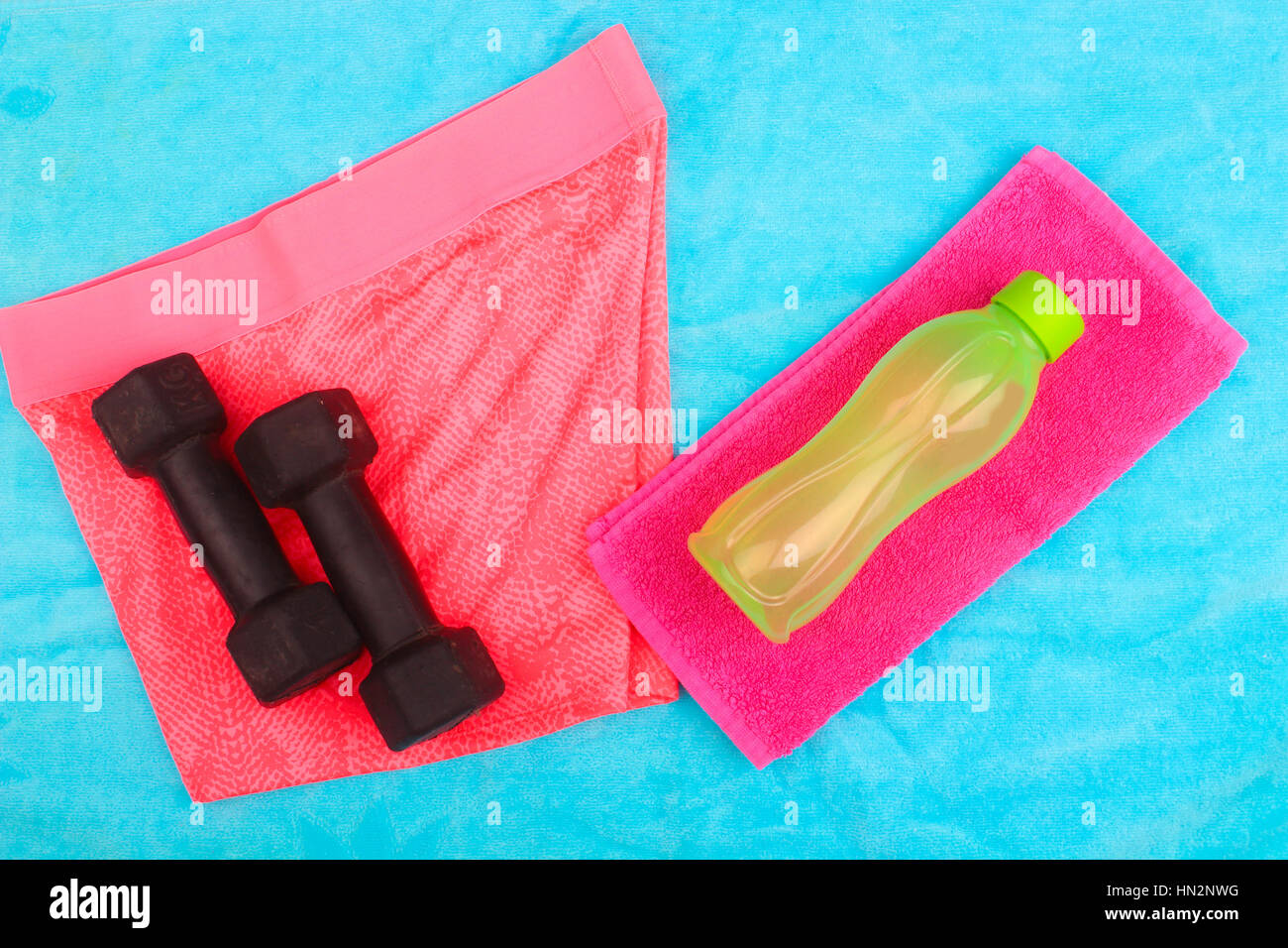 Gym Gear, gym clothes and sports wear kit for working out Stock Photo ...