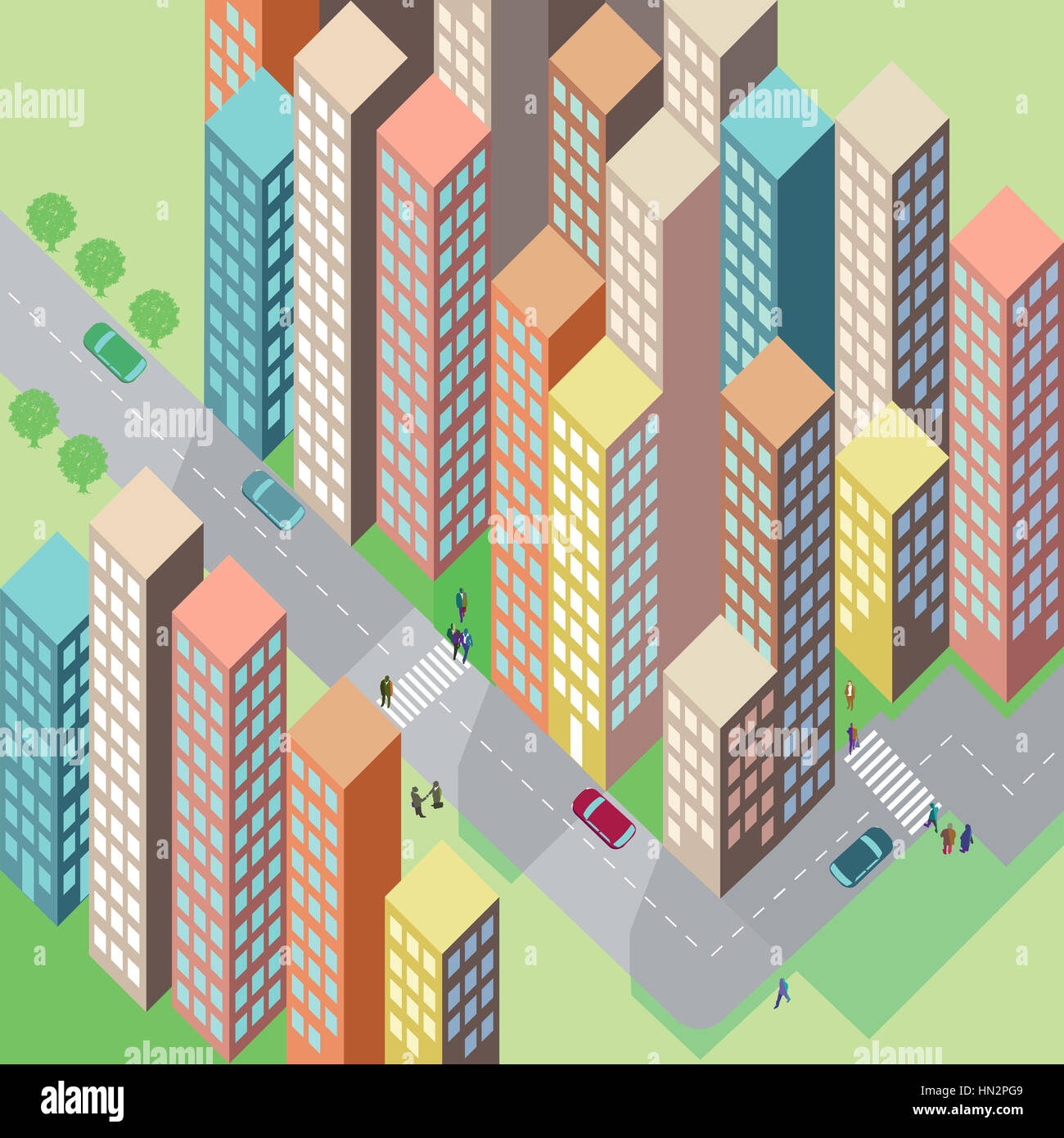 Top view on blue green blocks background Stock Photo - Alamy