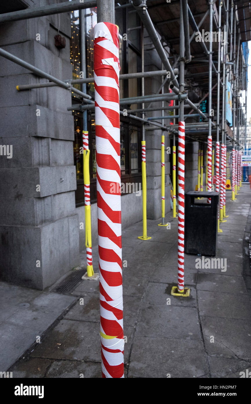 Scaffolding Warning Tape Stock Photo - Alamy