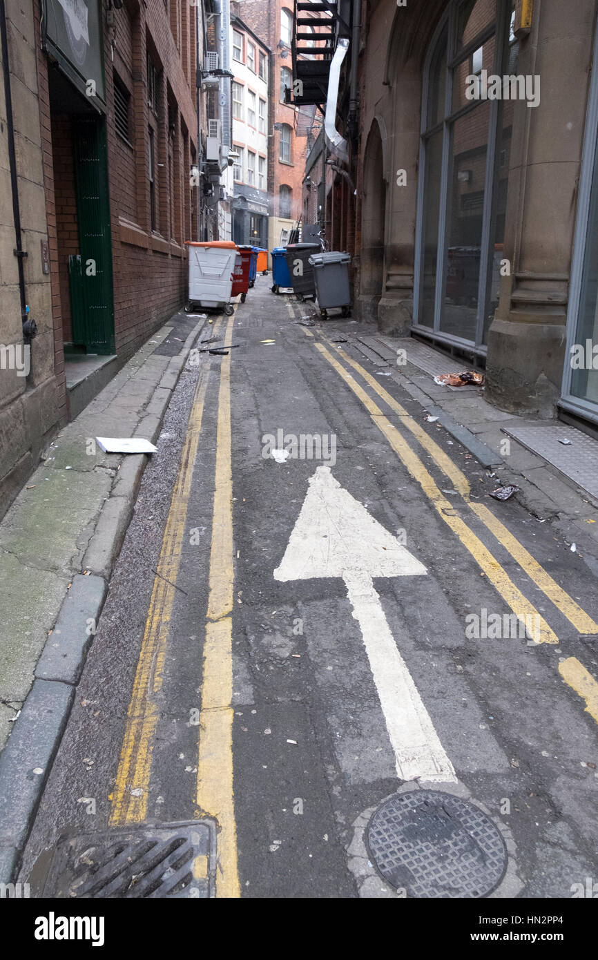 One way street / alley Stock Photo - Alamy