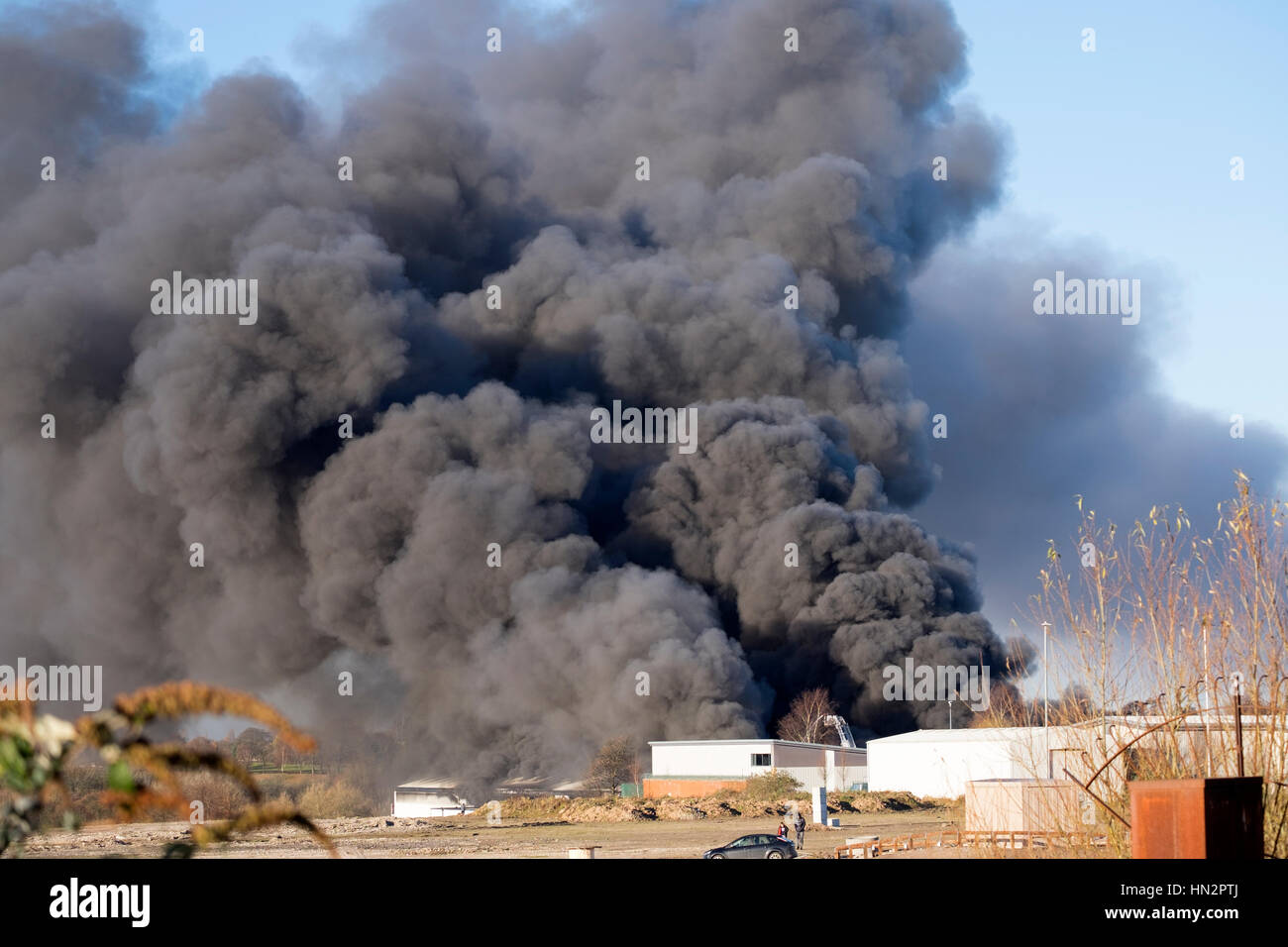 Thick Black Smoke Fire