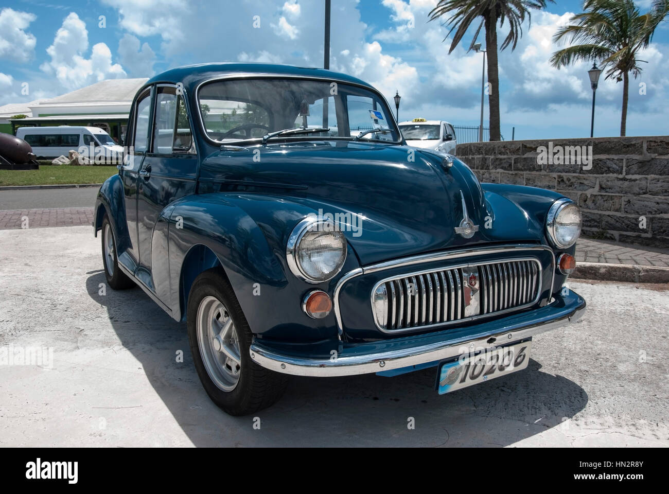 Dark Blue 1960s Morris Minor 1000 Motor Car Stock Photo - Alamy