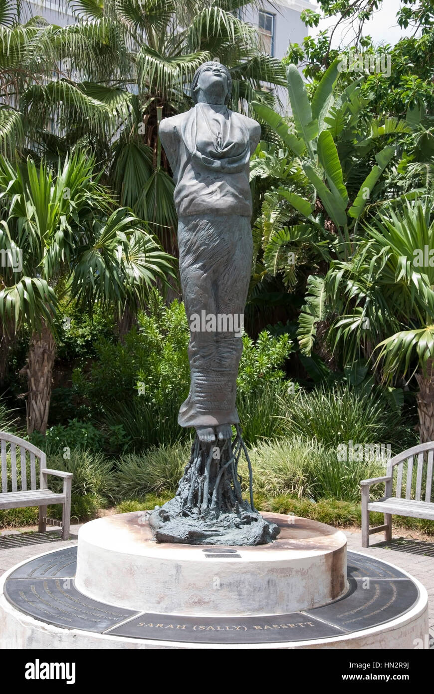 Statue of Sarah Sally Bassett Hamilton Bermuda Stock Photo - Alamy
