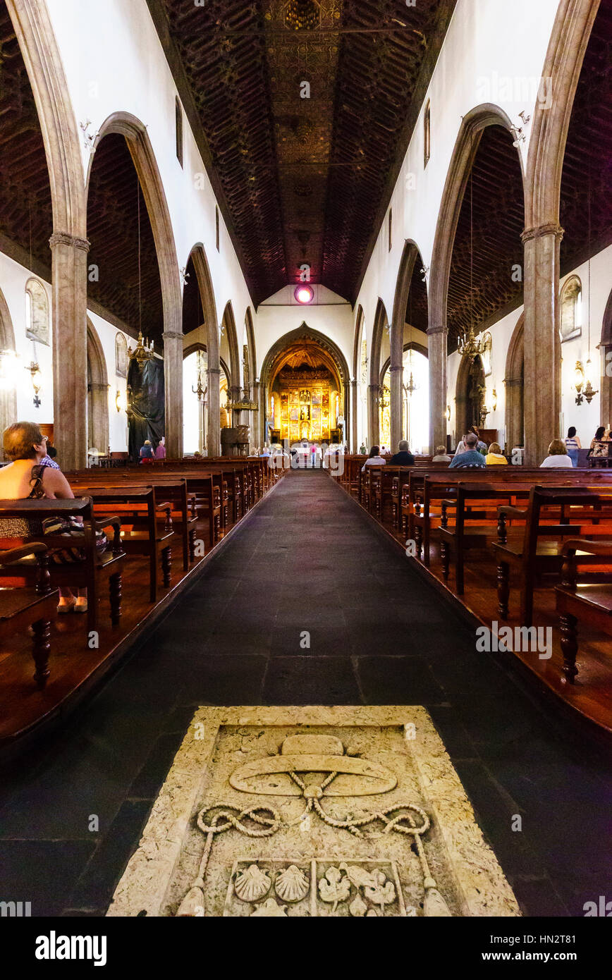 Interior of Cathedral Se, Funchal, Madeira Stock Photo - Alamy