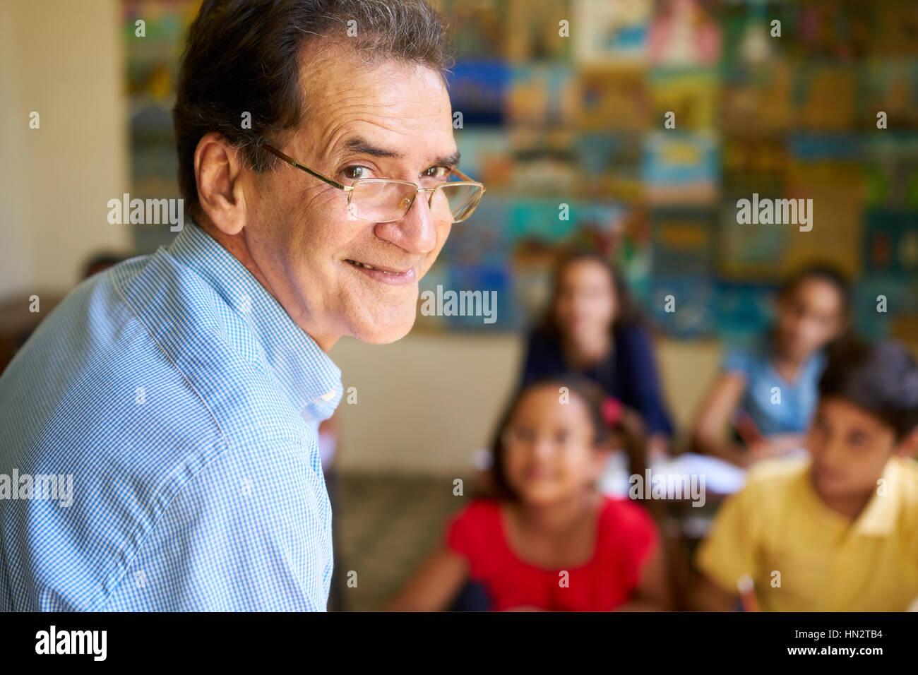 Middle school teacher classroom hi-res stock photography and images - Alamy