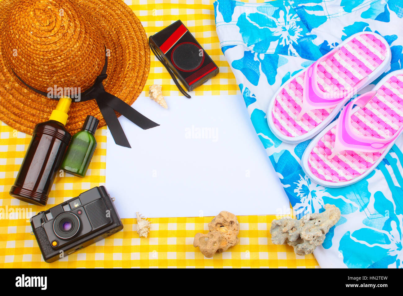 Beach Time Summer Travel Kit featuring sleepers, bikini, radio, sun ...