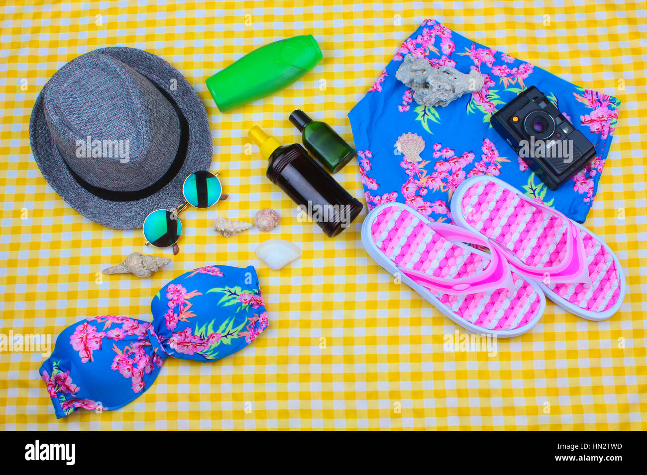 Beach Time Summer Travel Kit featuring sleepers, bikini, radio, sun ...