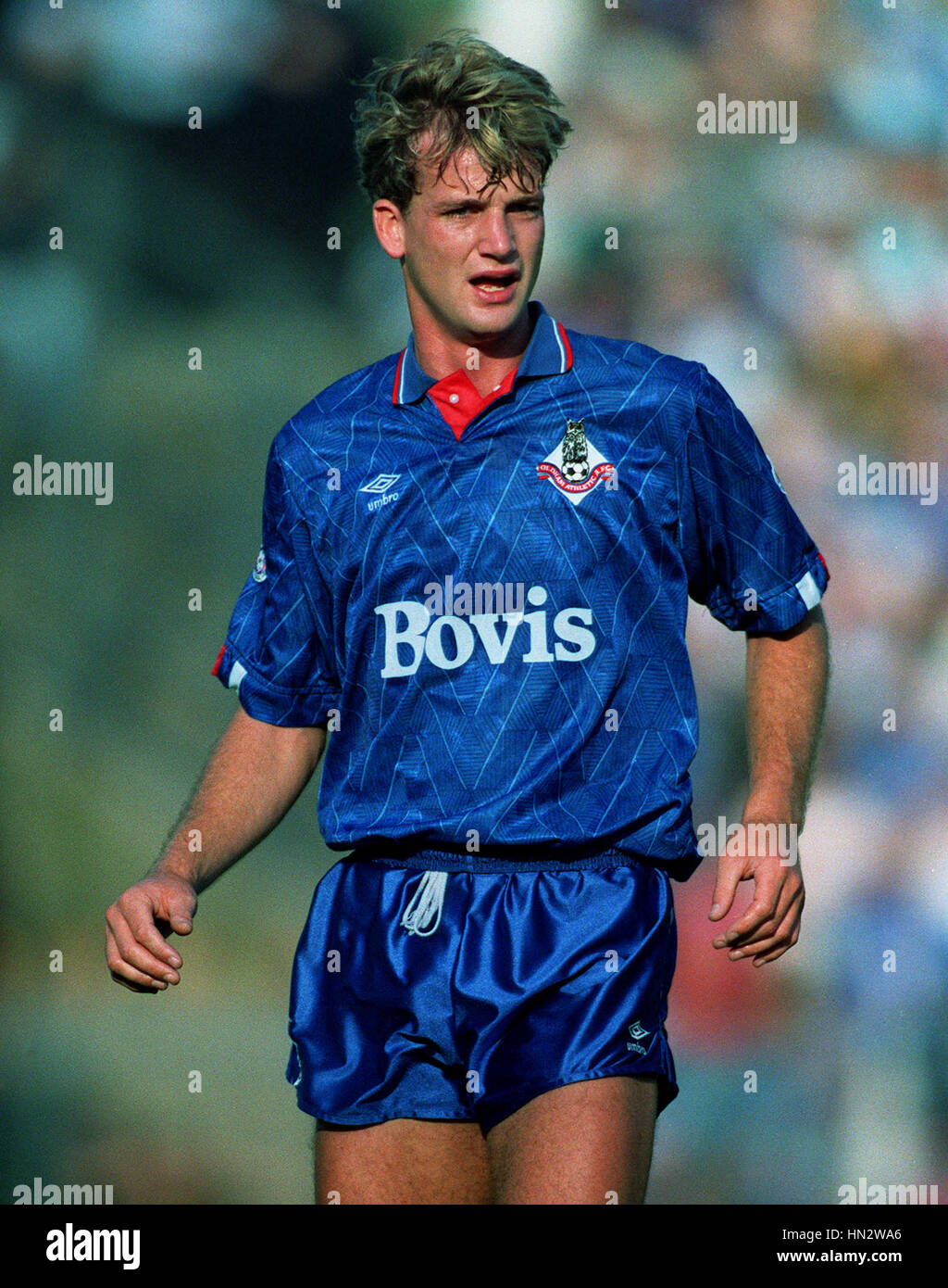 RICHARD JOBSON OLDHAM ATHLETIC FC 20 October 1990 Stock Photo - Alamy