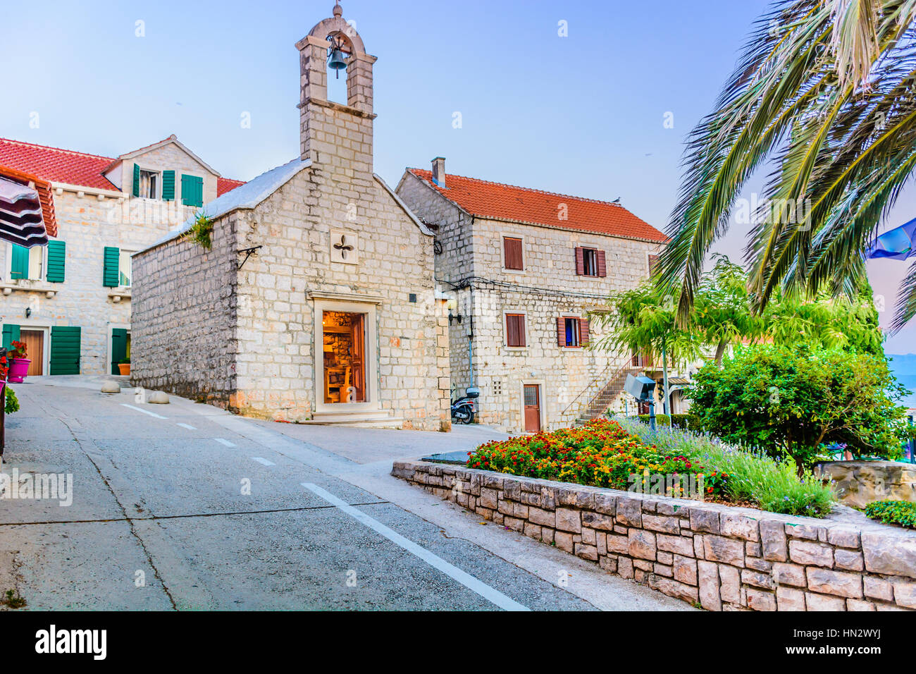 Old chapel in Bol, Croatia Stock Photo - Alamy