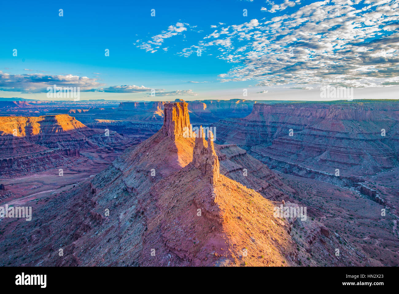 View from Marlboro Point, Canyonlands National. Park, Utah, Crows Head ...