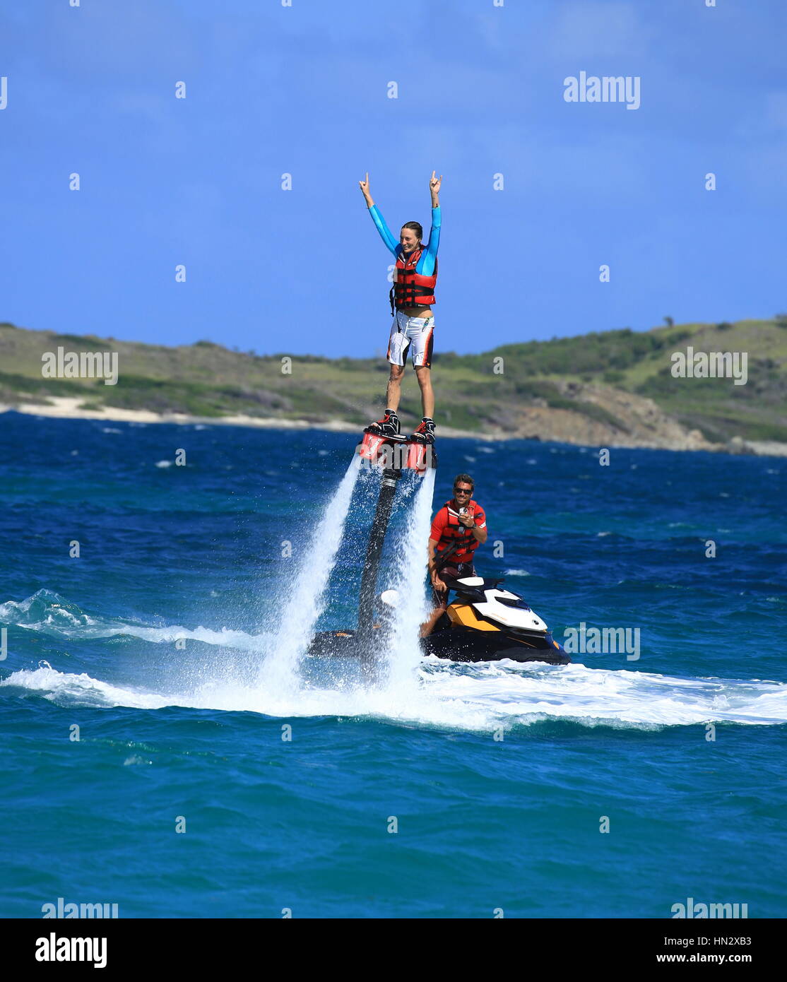 Flyboarding caribbean hi-res stock photography and images - Alamy