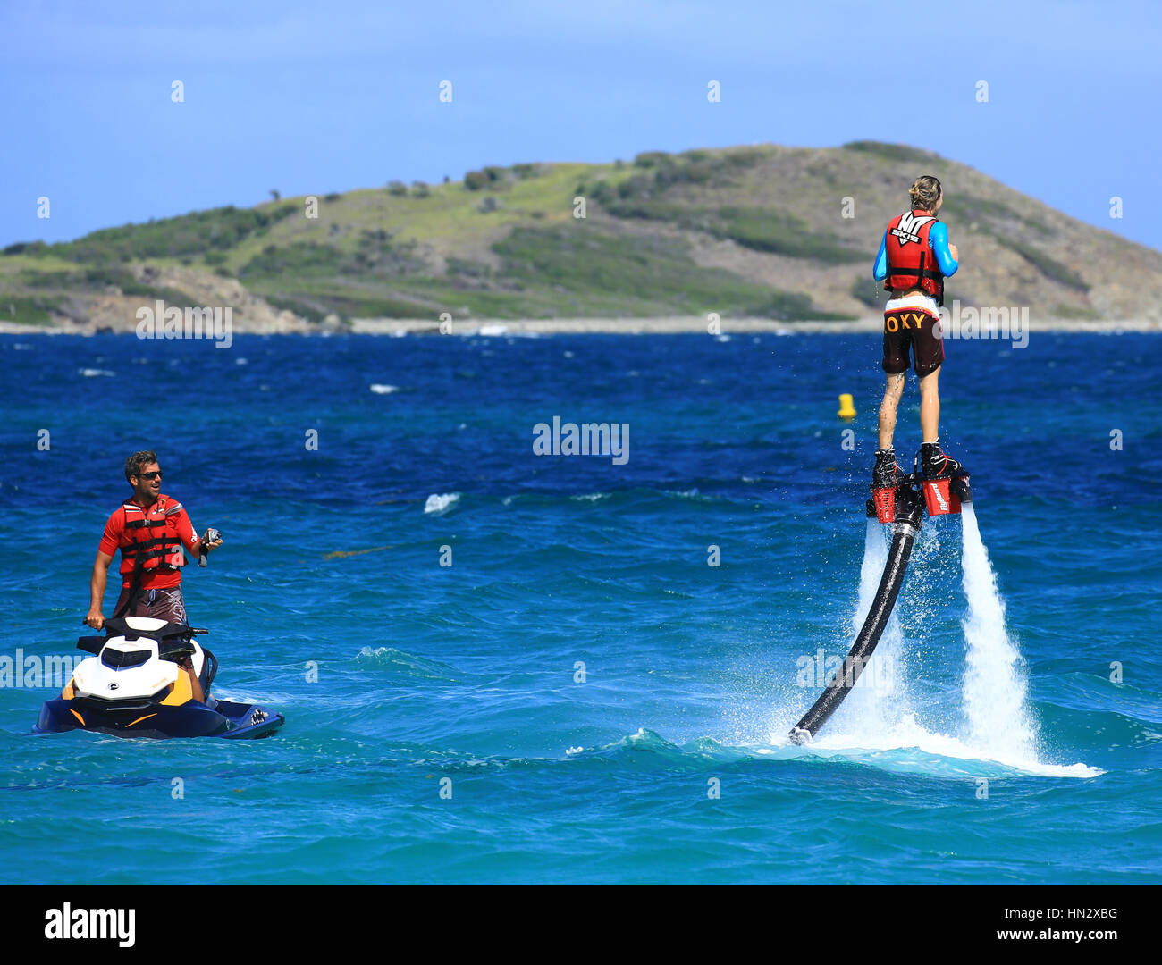 Flyboarding caribbean hi-res stock photography and images - Alamy