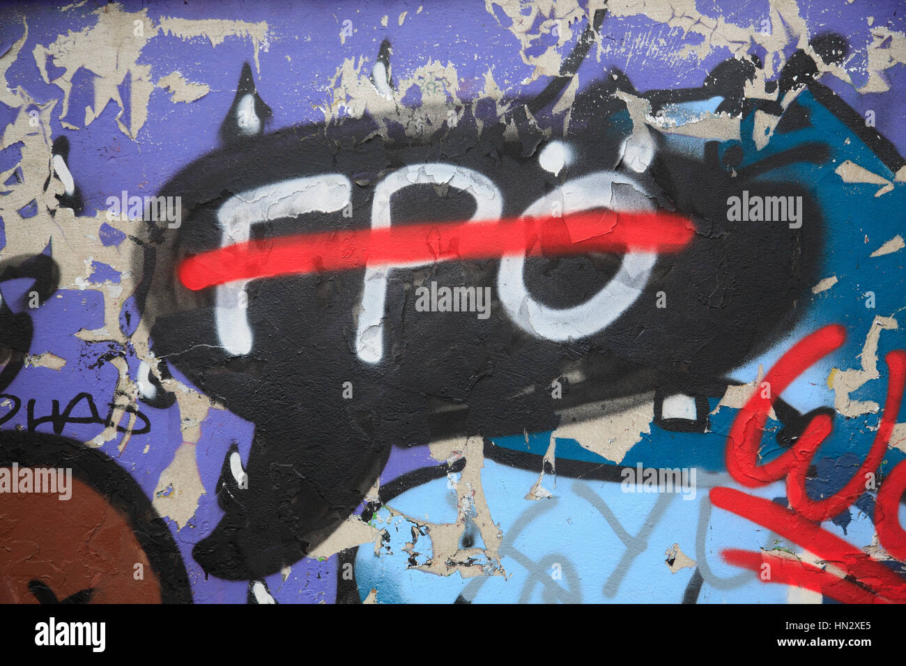 Graffiti at Donaukanal, Vienna, Austria, Europe Stock Photo - Alamy