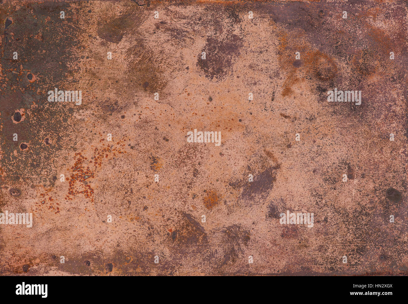 Aged copper plate texture, old worn metal background Stock Photo - Alamy