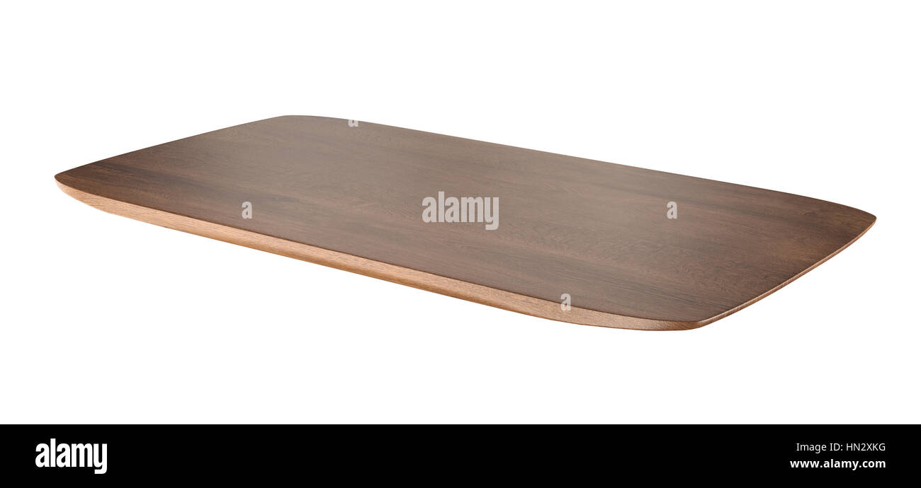 Wooden tabletop isolated on white Stock Photo - Alamy