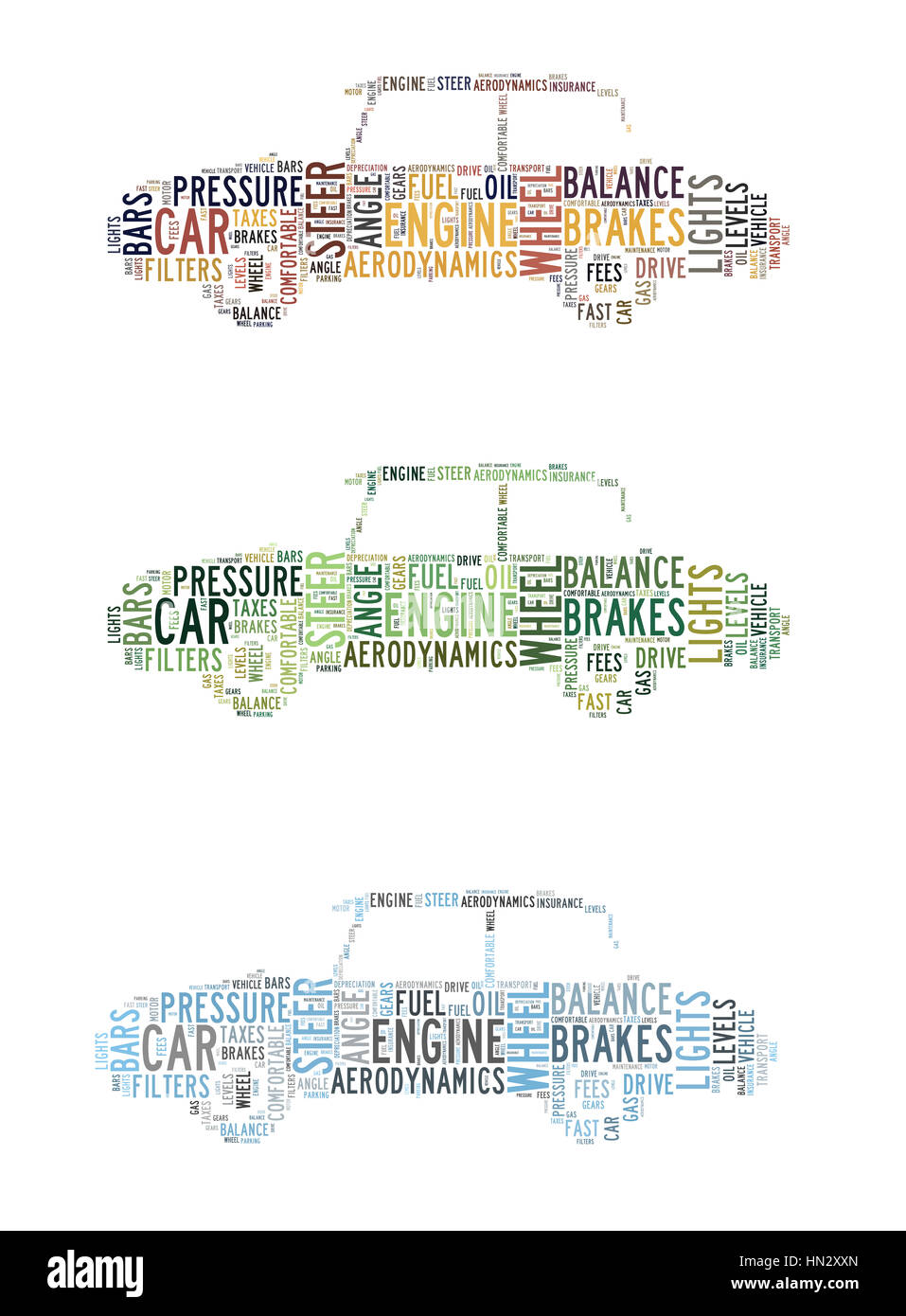Word cloud featuring concepts referred to cars or repair Stock Photo ...