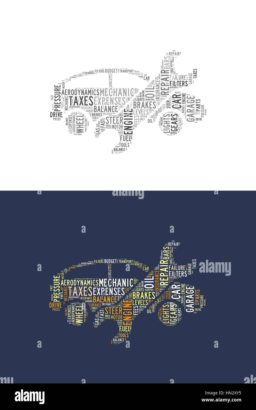 Word cloud featuring concepts referred to cars or repair Stock Photo ...
