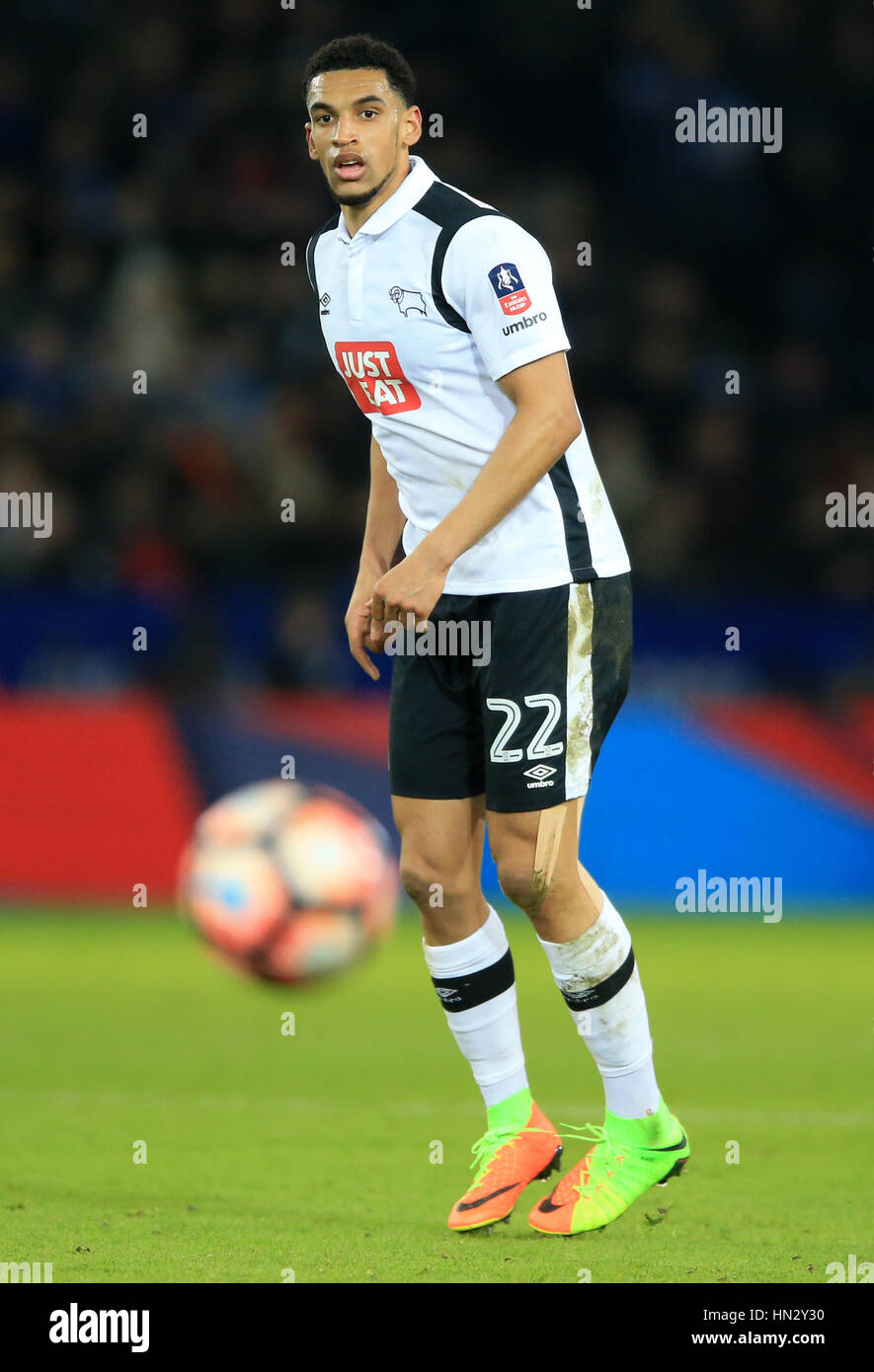 Derby County's Nick Blackman during the Emirates FA Cup, Fourth Round ...