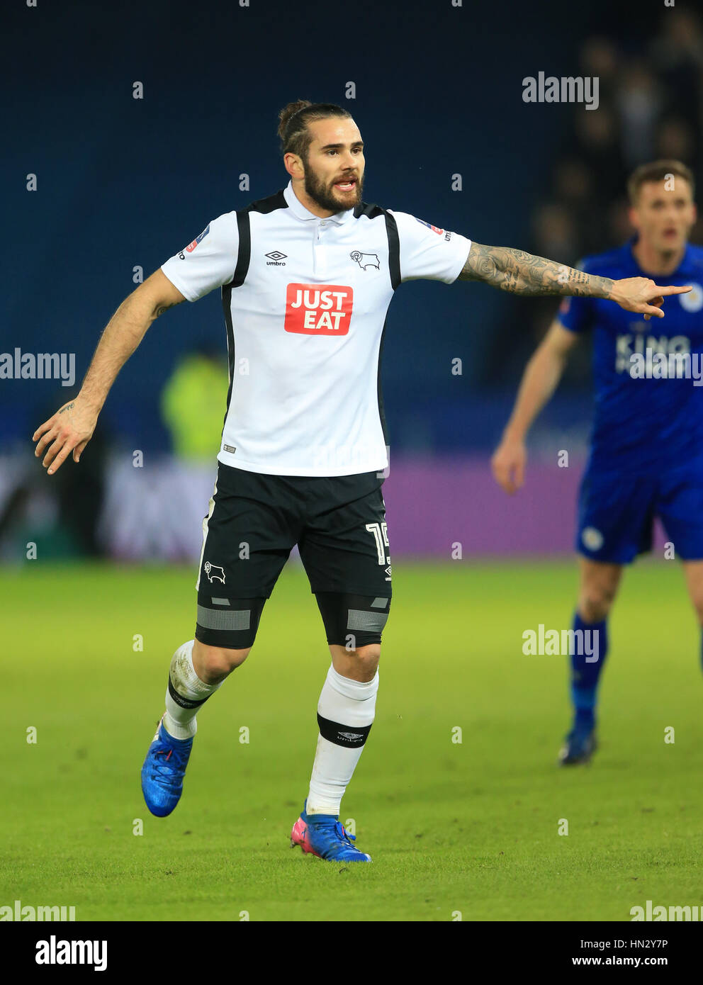 Derby County's Bradley Johnson during the Emirates FA Cup, Fourth Round ...