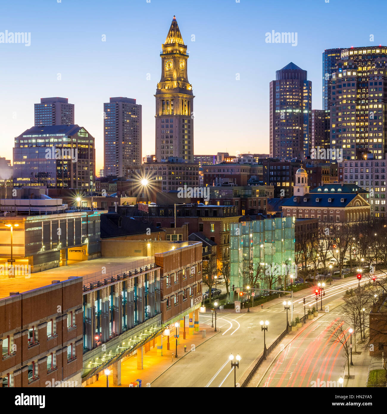 Boston the hub hi-res stock photography and images - Alamy