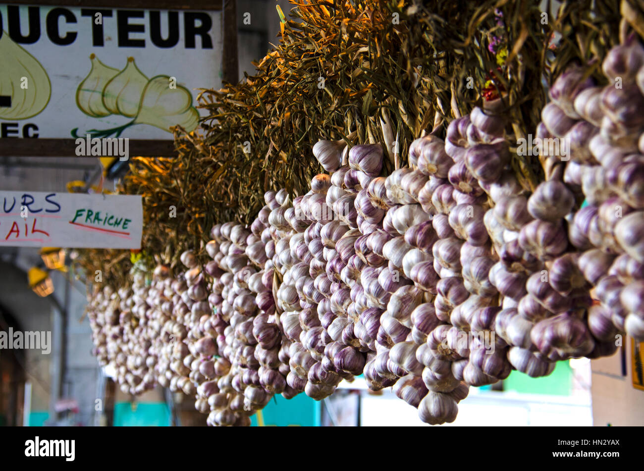 Garlic display hi-res stock photography and images - Alamy