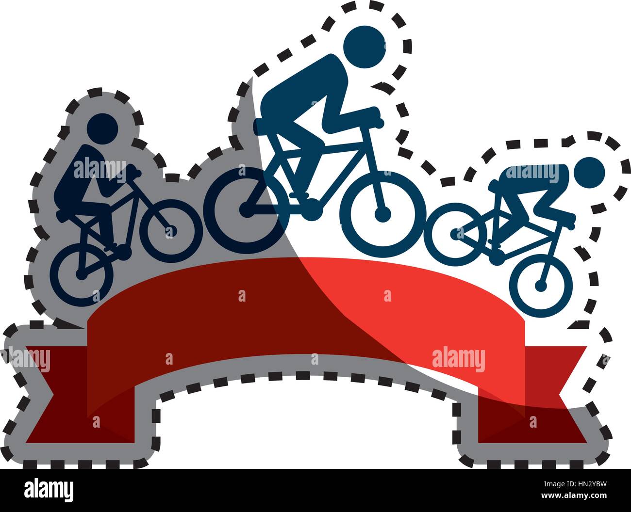 Olympic bicyclist Stock Vector Images - Alamy