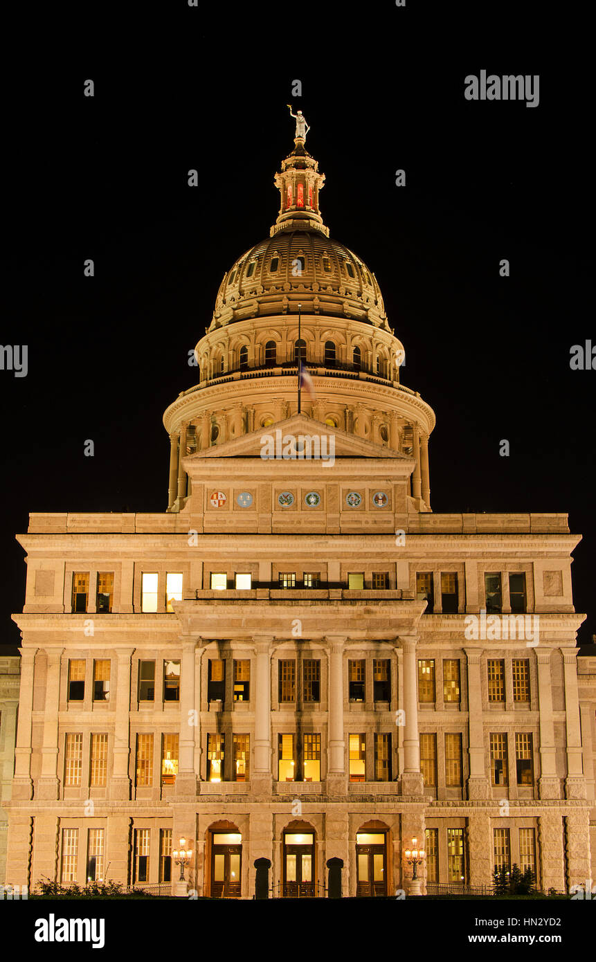 Austin, texas downtown night hi-res stock photography and images - Alamy