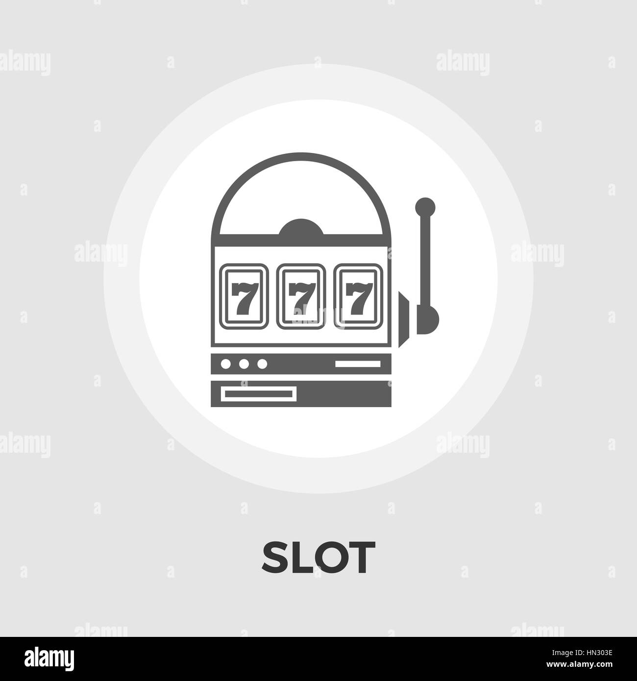 Slot icon vector. Flat icon isolated on the white background. Editable ...