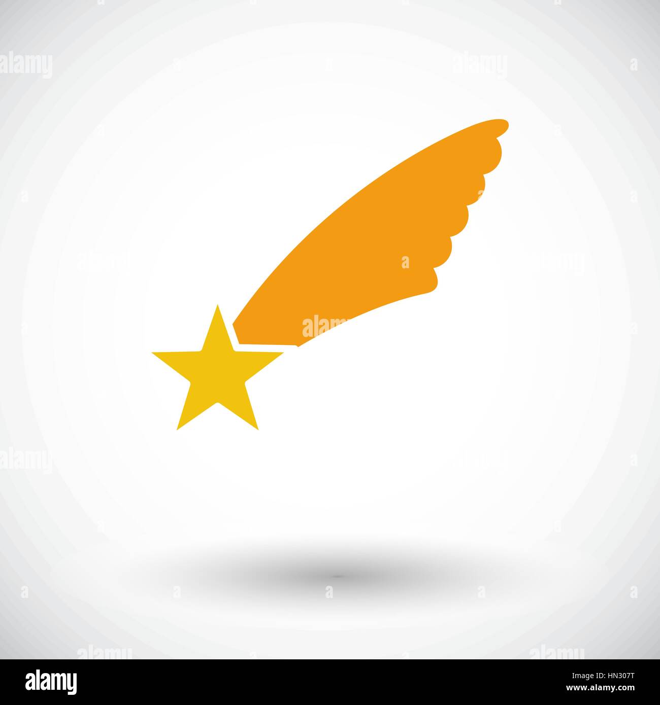 Star. Single flat icon on white background. Vector illustration Stock ...
