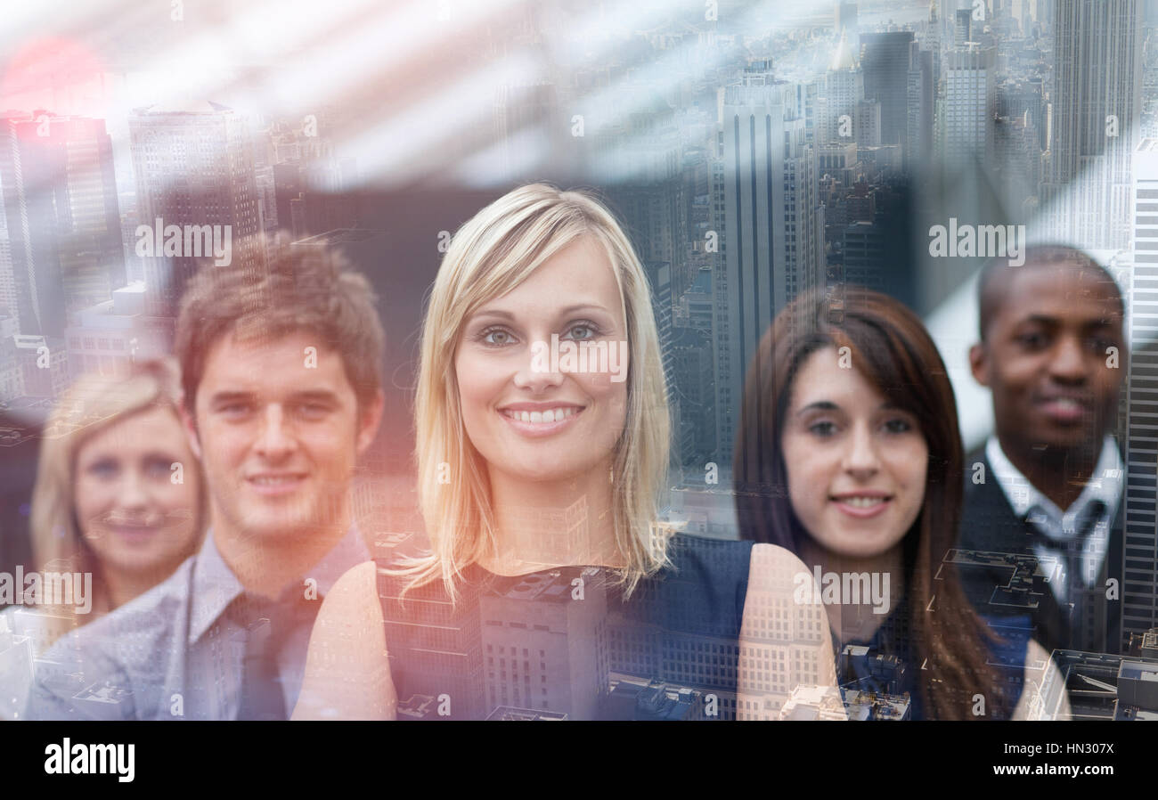 Beautiful blonde female team leader hi-res stock photography and images ...