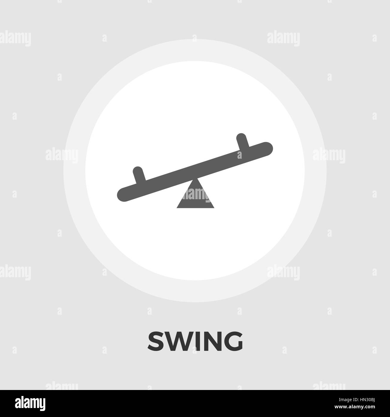 Swing icon vector. Flat icon isolated on the white background. Editable ...