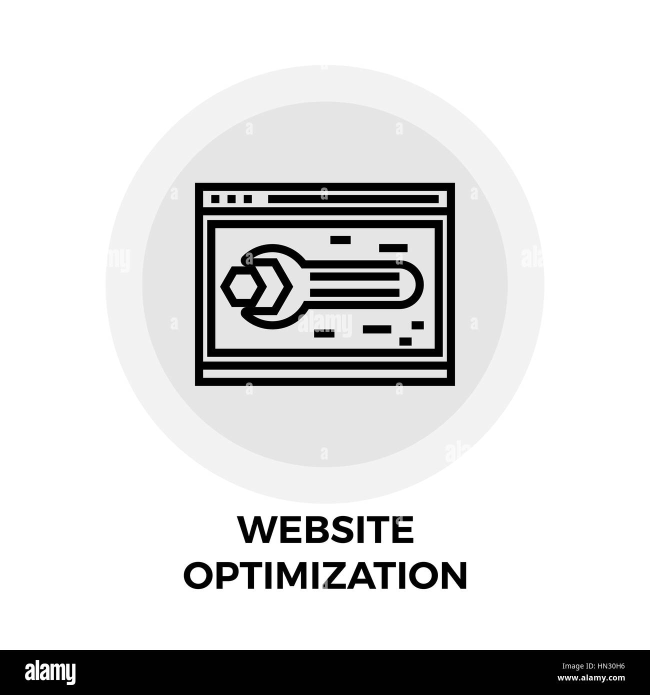 Website Optimization icon vector. Flat icon isolated on the white ...