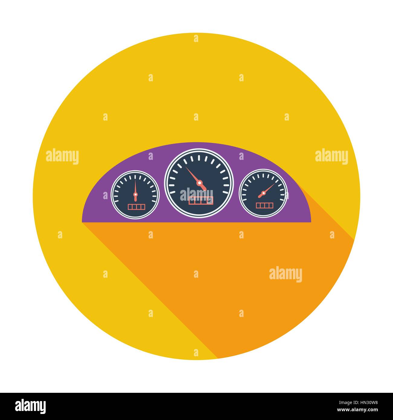Dashboard. Single flat color icon. Vector illustration Stock Vector ...