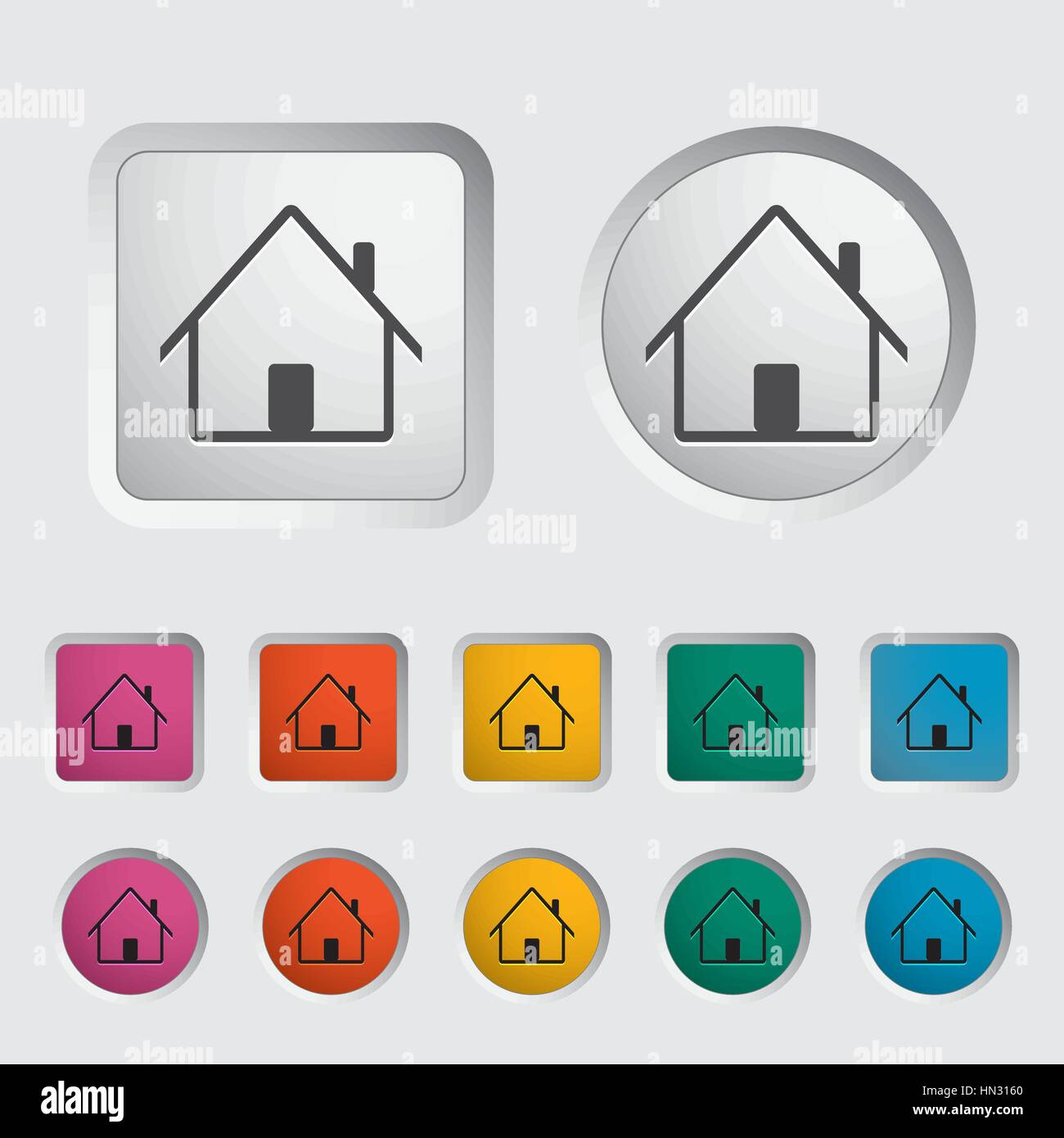 Home single icon. Vector illustration Stock Vector Image & Art - Alamy