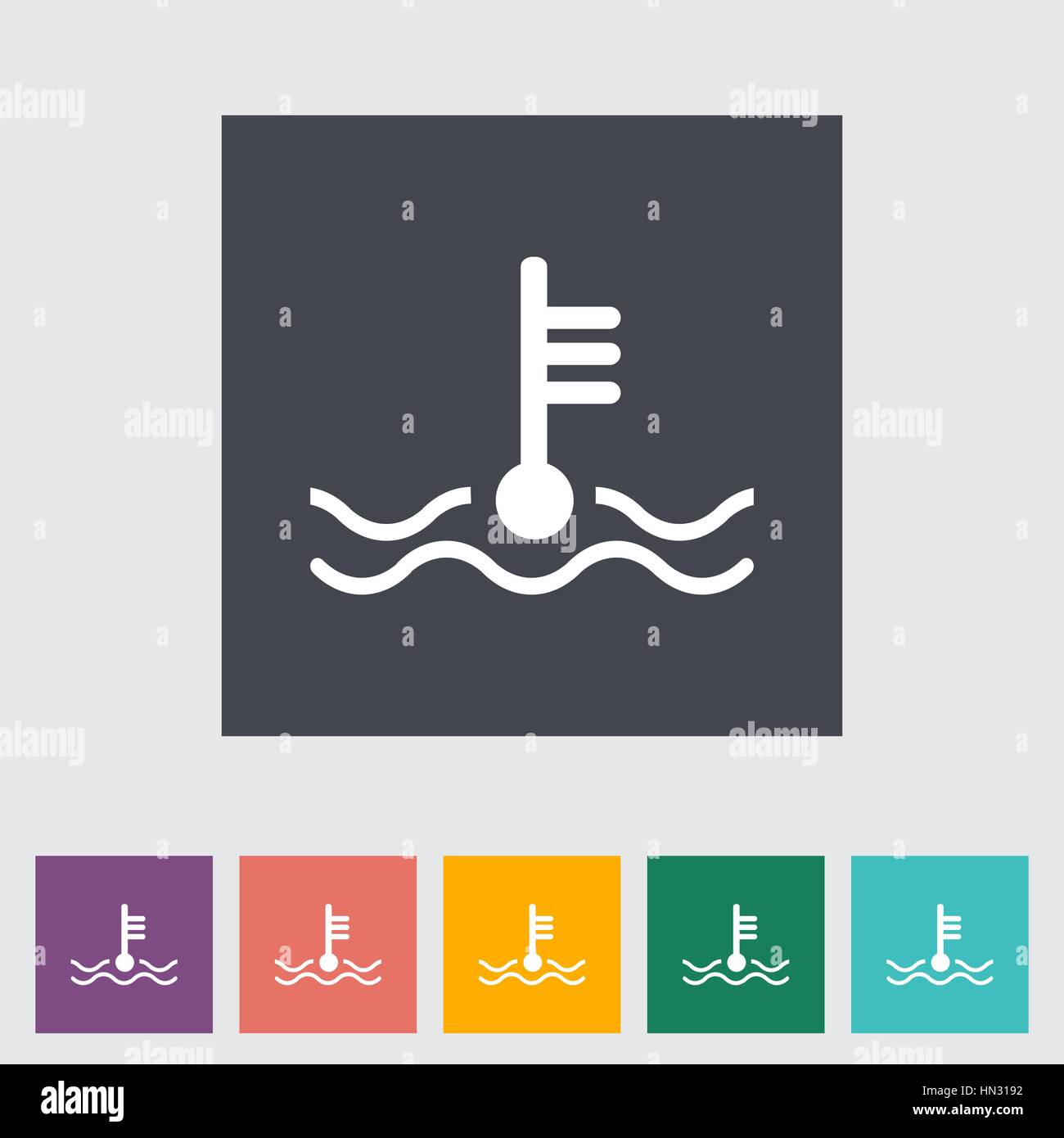 Icon of motor temperature. Vector illustration Stock Vector Image & Art ...