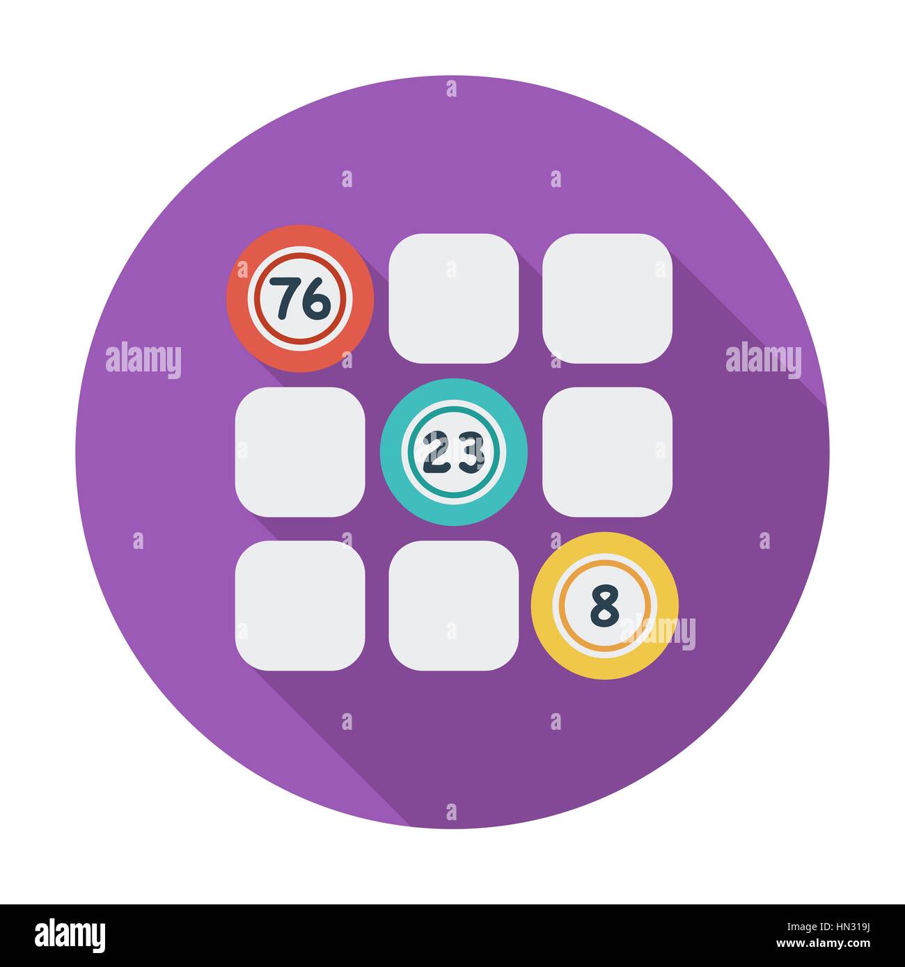 Keno. Flat vector icon for mobile and web applications. Vector ...