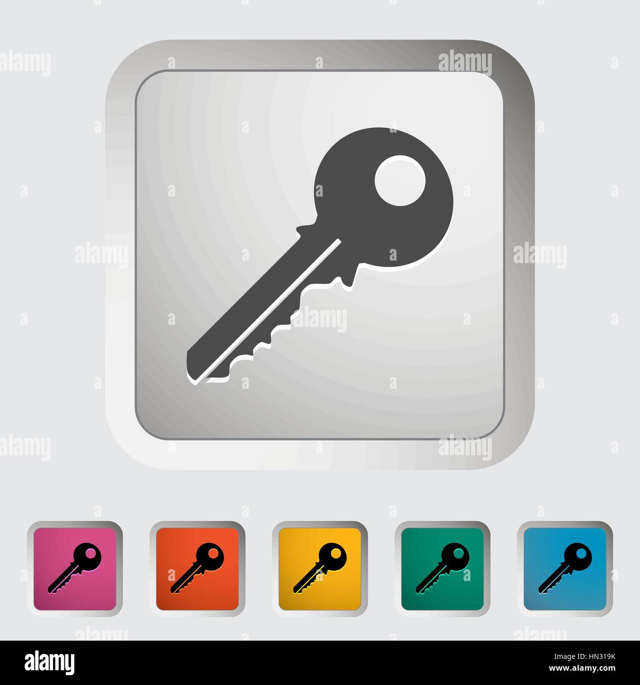 Key. Single flat icon. Vector illustration Stock Vector Image & Art - Alamy