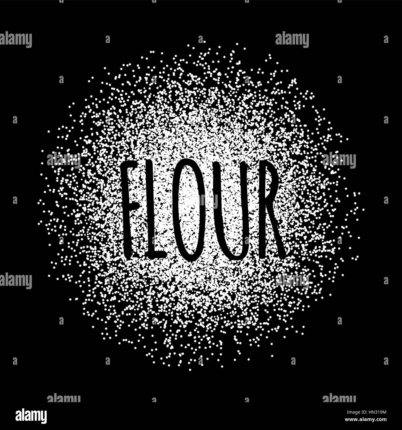 Flour particles Stock Vector Images - Alamy
