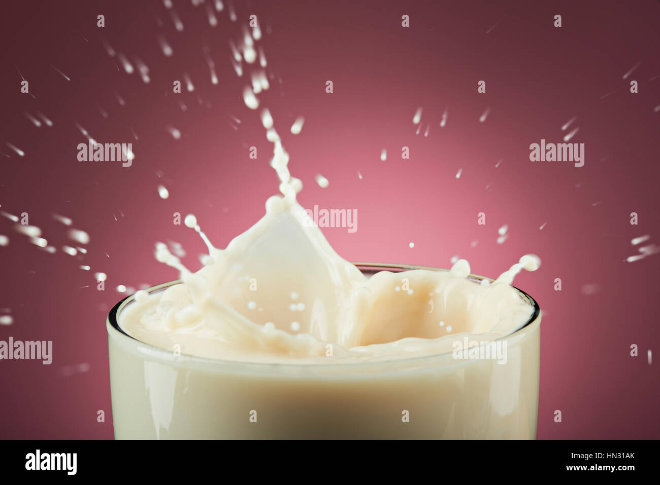 Pink milk drink hi-res stock photography and images - Alamy