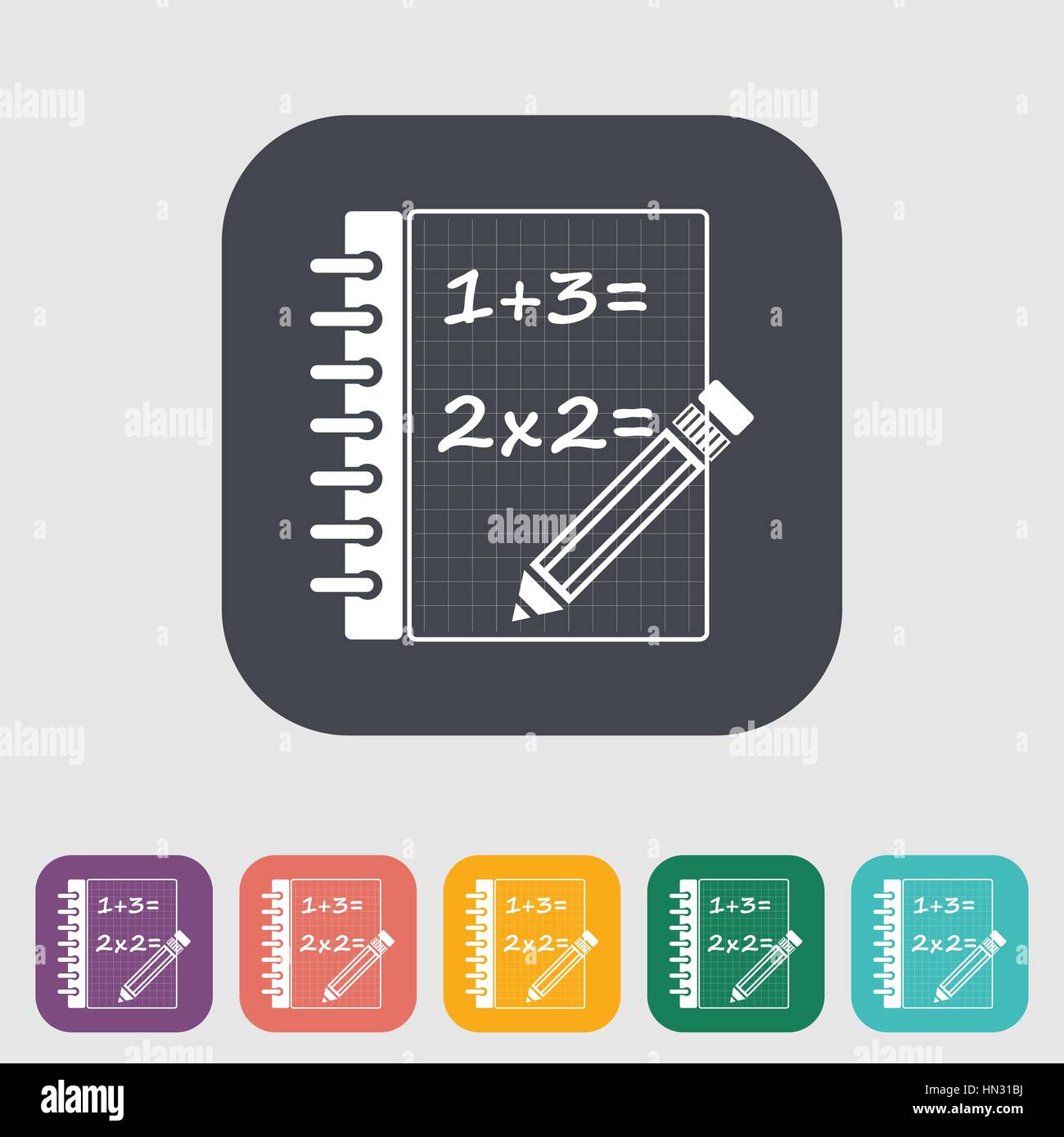 Open Book And Icons Of Mathematics Vector Stock Illustration Download