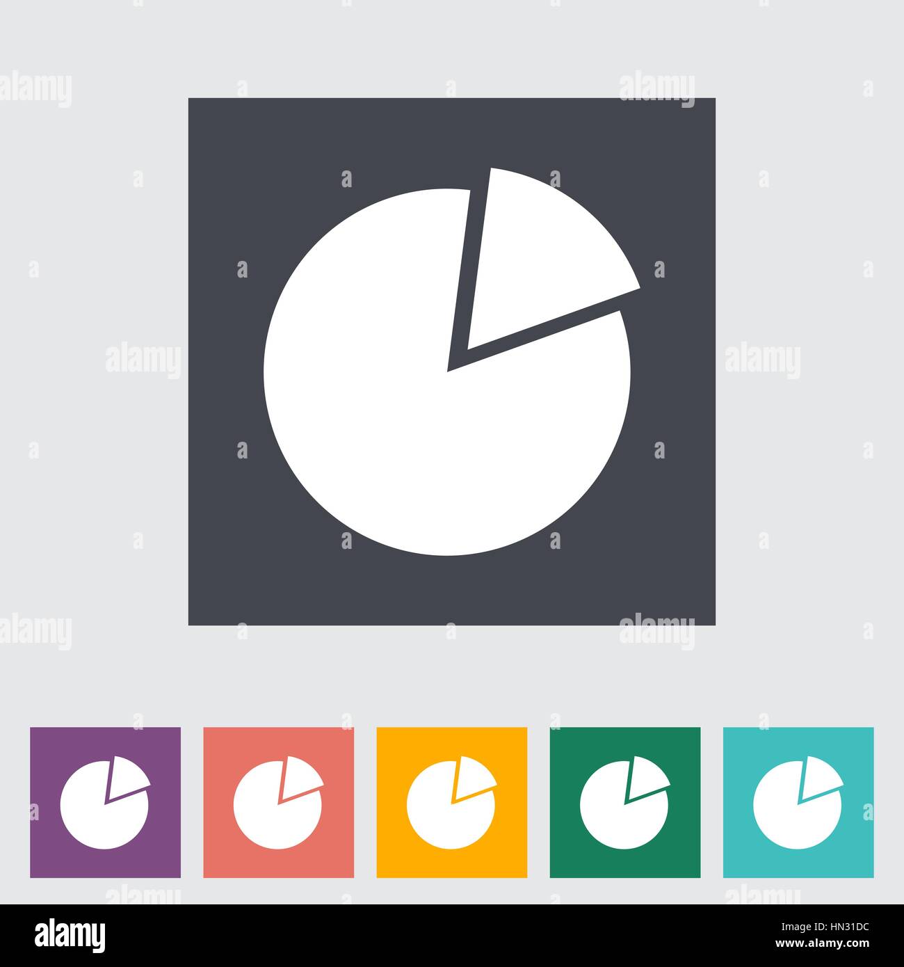 Graph single flat icon. Vector illustration Stock Vector Image & Art ...