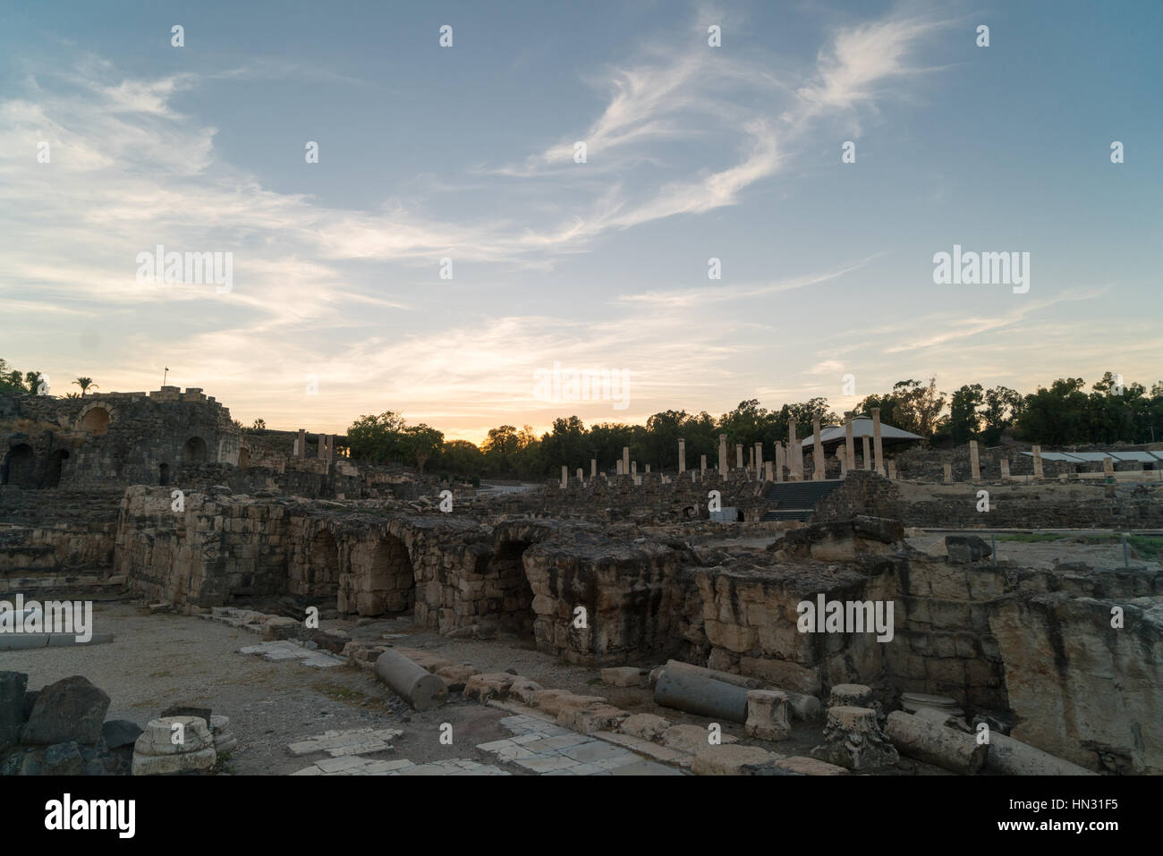 Bet Shean National Park (Scythopolis), Israel Stock Photo - Alamy